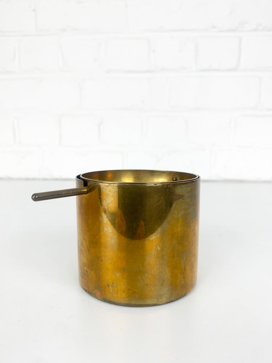 Brass Ashtray by Arne Jacobsen for SAS Hotel by Stelton, Cylinda-Line ...